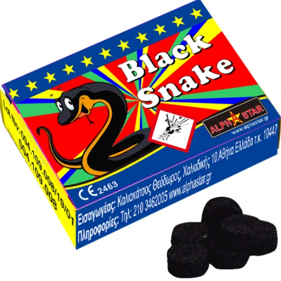 Παιδικό Πυροτέχνημα - Serpent Black Snake (6 Τεμάχια) |FIRE FIREWORKS